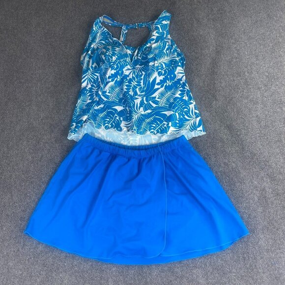 Swim 365 | Swim | Swim 365 Tankini Set Womens Plus 8w Blue 2 Piece ...